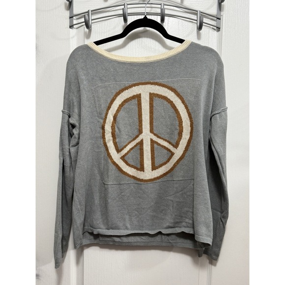 VENUS | Sweaters | Venus Peace Sign Sweater Womens M Hippie 7s ...